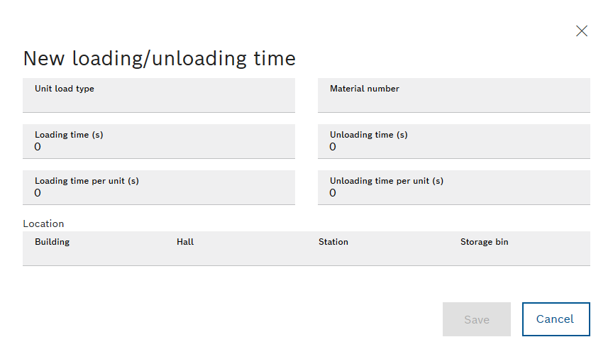 Creating a New Handling Time for Loading/Unloading